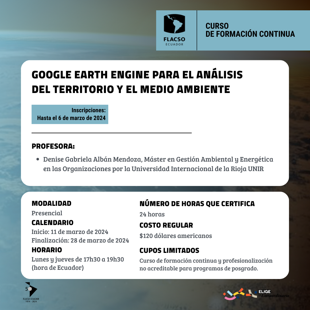 Curso de Formación Continua - Google Earth Engine para el análisis del ...